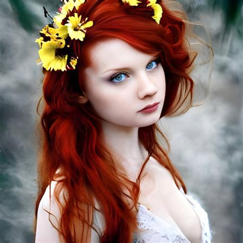 Redhead Nymph Ai Generated By Alighieriss On Deviantart