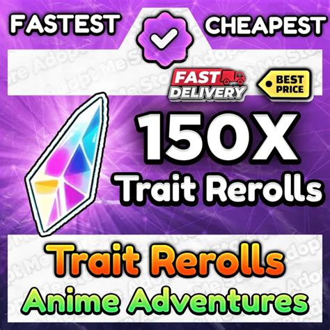 Trait Reroll Anime Adventures Game Item Gameflip