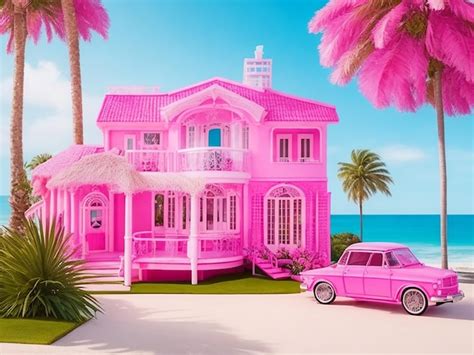 Premium Ai Image Dream House Barbie