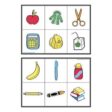 French Classroom Objects Matching Game Primary Classroom Resources