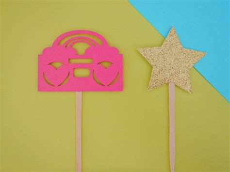 24 Hip Hop Cupcake Toppers Girl Birthday Music Theme Party 90s Theme