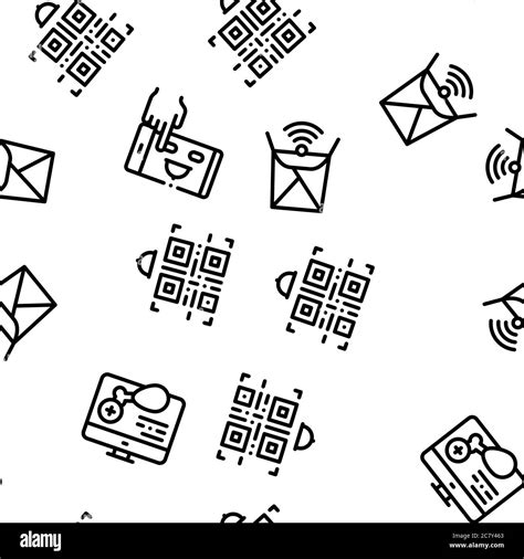 Food Delivery Service Seamless Pattern Vector Stock Vector Image And Art Alamy