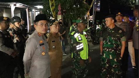 Pengamanan Malam 1 Syuro Polres Nganjuk Gelar Patroli Skala Besar