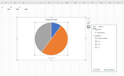 Wie Kann Ich In Excel Bei Einem Kreis Diagramm Jedem Teil Eine