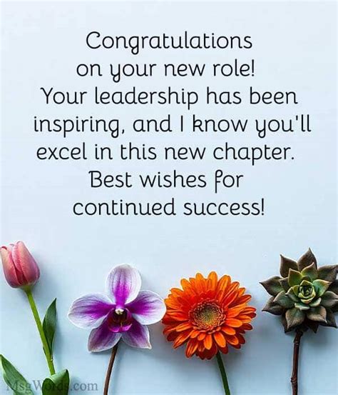 10 Best Wishes For New Role And Responsibility