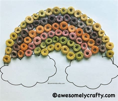 Fruit Loop Rainbow Template