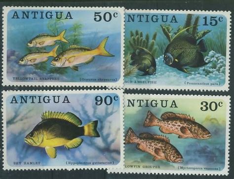 ANTIGUA Nr 438 441 Ryba Ryby Fauna Rybki 16976006665 Allegro Pl