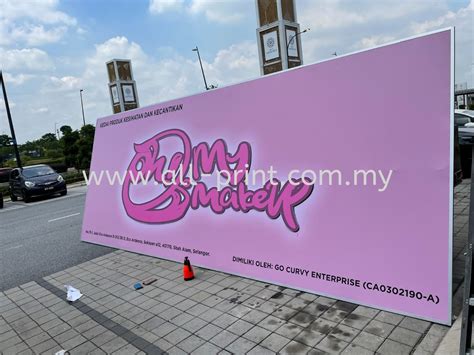Oh My Make Up Eco Ardence Gi Board Signage Gi Board Metal Signage