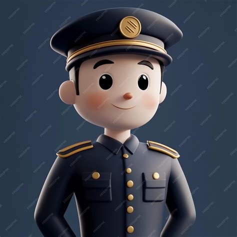 3d Train Conductor Icon Professional Operating Trains Illustration Logo