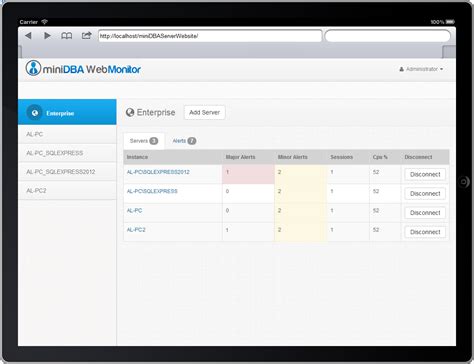 Sql Server Web Monitor Screenshots