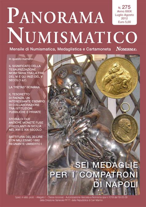 Panorama Numismatico Nr 275 Luglio Agosto 2012 PANORAMA NUMISMATICO