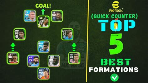 Best Quick Counter Formations In Efootball 2025 Youtube