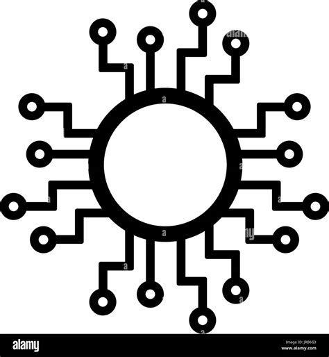 Cpu Microprocessor Circuit Board Connect Stock Vector Image And Art Alamy