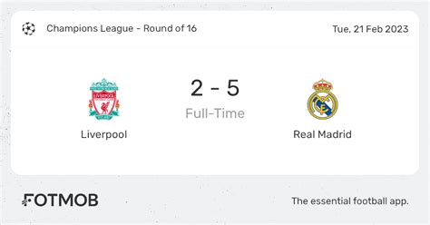 Real Madrid Vs Liverpool Artofit