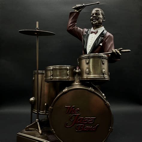 Musicians Statue I Musicians Jazz Band Drummer Statue Jazz Decor