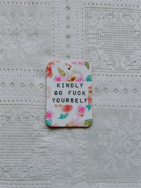Kindly Go Fuck Yourself Air Freshener My Cheeky Darling Shop