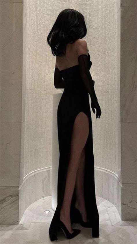 Sexy Sheath Strapless Long Black Prom Dress With Slit P1566 Preppydress