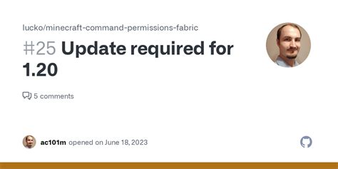 Update Required For Issue Lucko Minecraft Command Permissions Fabric Github