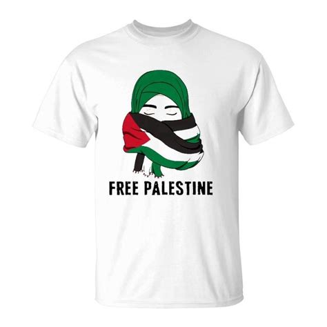 Free Palestine Gaza Palestinian Girl Palestinian Flag T Shirt Seseable