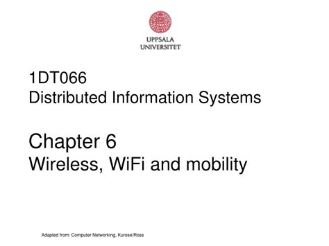 Ppt 1dt066 Distributed Information Systems Chapter 6 Wireless Wifi
