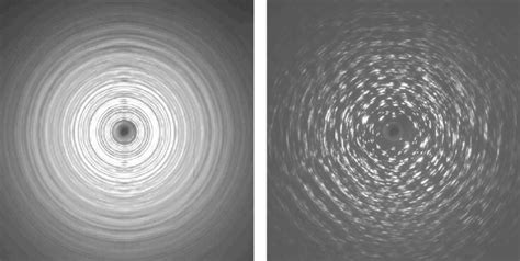 Image Plate Diffraction Patterns Obtained From A Polycrystalline Sample