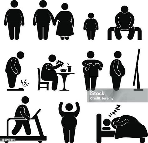 배부른 남자 Obesity Overweight 그림 문자 과체중에 대한 스톡 벡터 아트 및 기타 이미지 과체중 무게 아이