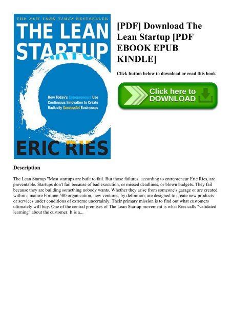 [pdf] download the lean startup [pdf ebook epub kindle]