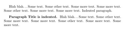 How Do I Indent The First Line Of Paragraph Title TeX LaTeX Stack Exchange