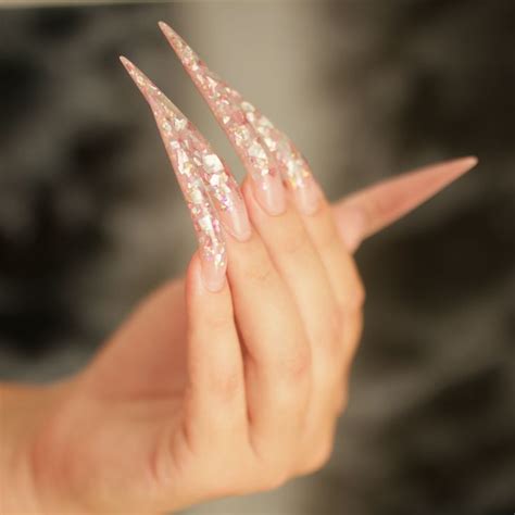 Polygel Extra Long Stiletto Nails Stiletto Nails Minimalist Beauty