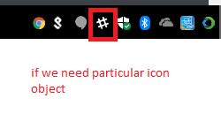 Python How To Get Specific System Tray Icon Using Pywinauto Stack