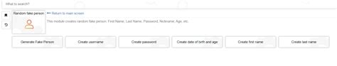FakePersonGenerator Module For Creating A Fake Person Bablosoft