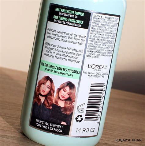 Ruqaiya Khan Loreal Stylista Hair Smoothing Serum Texturizing Spray