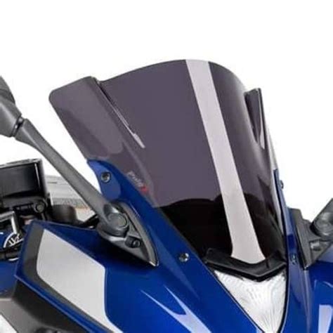 Puig Racing Windshield Dark Smoke 7649f Yamaha Yzf R3 2015 2018
