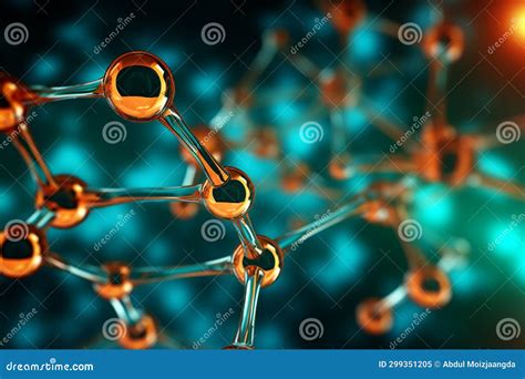 Science Molecular Structure Background With Atom Molecule Medical Concept Stock Illustration