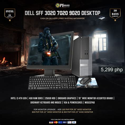 Desktop Dell 30209020 Sff I3 4th Gen 4gb Ram 250gb Hdd With Monitor