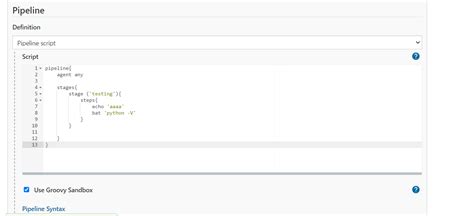 Jenkins Pipeline中执行bat一直执行，直至手动取消 Ask A Question Jenkins