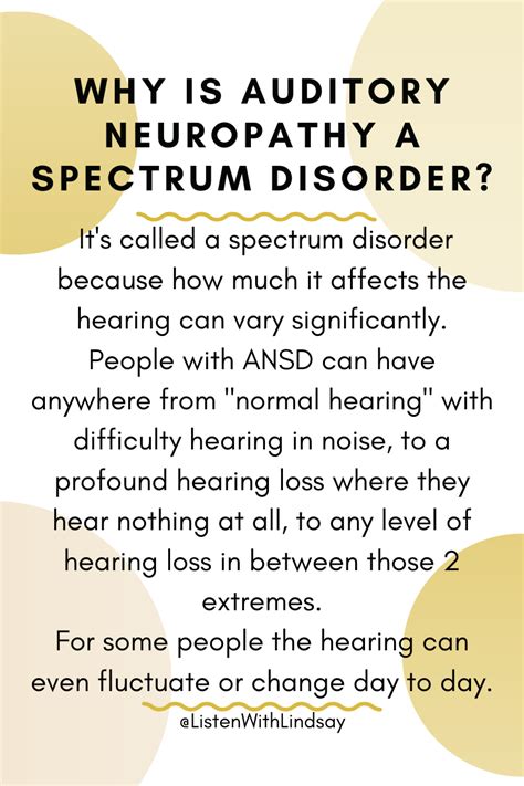 What Is Auditory Neuropathy Spectrum Disorder Listen With Lindsay