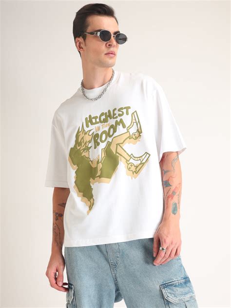 White Highest Oversized T Shirt Weezy Streetwear India
