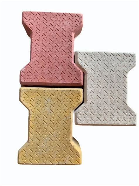 Material Concrete Red Interlocking Paver Blocks Thickness 50mm At Rs