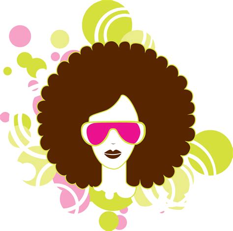 Afro Silhouette Vector At Collection Of Afro