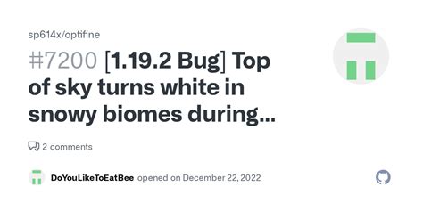 1192 Bug Top Of Sky Turns White In Snowy Biomes During Thunder