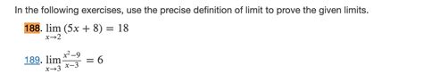 solved in the following exercises use the precise