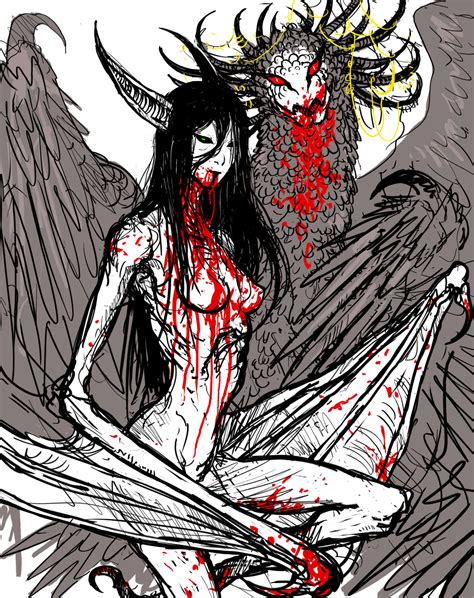 Rule 34 2girls 2monsters Awesome Aztec Mythology Bat Girl Blood