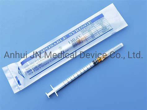 Disposable Plastic Auto Disable Vaccine Injection Syringe With Needle Medical Equipment And