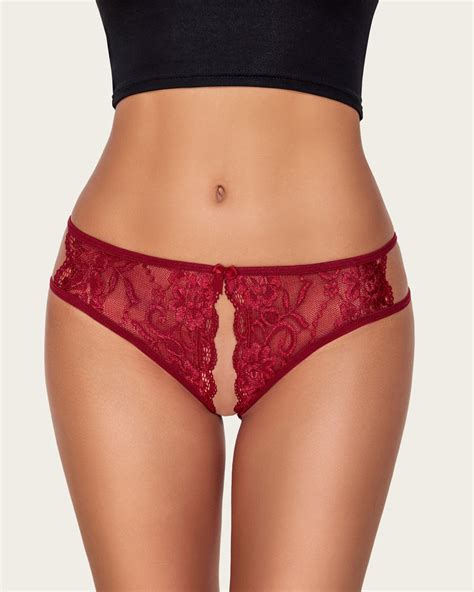 Lace Panties Floral Lace Briefs With Bow Avidlove
