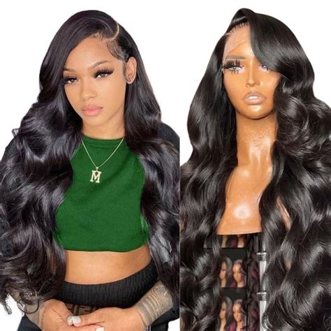 Body Wave Lace Front Wigs Human Hair Pre Plucked 13x4 Lace Front Wigs