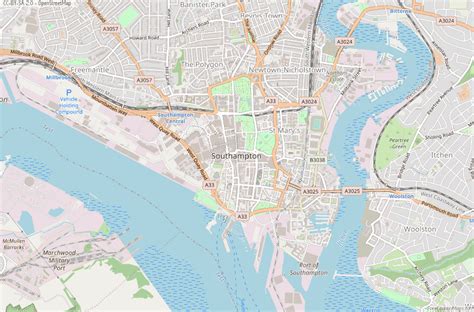 Southampton Map Great Britain Latitude And Longitude Free England Maps