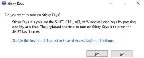 How To Turn Off Sticky Keys Popup In Windows 11 10