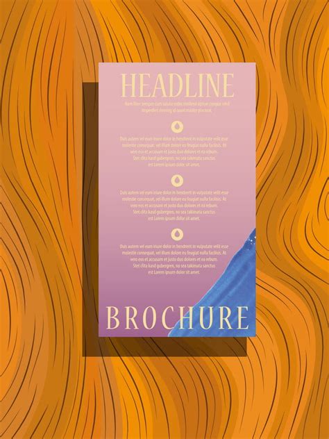 브로셔 디자인 서식 파일 기하학적 추상 원형 벡터 Eps Ai Uidownload