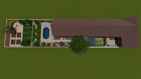 Záhrada S Tehlovým Plotom Záhrady A Závlahy